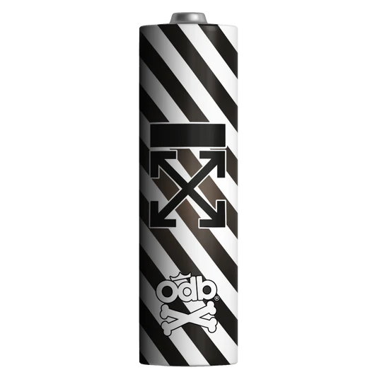 MNCH Off White Collab Battery Wrap 18650 - ODB Wraps - Funky Monkey Vape