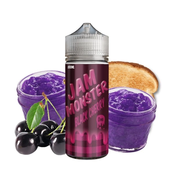 BLACK CHERRY 120ML - JAM MONSTER BY MONSTER VAPE LABS - Funky Monkey Vape