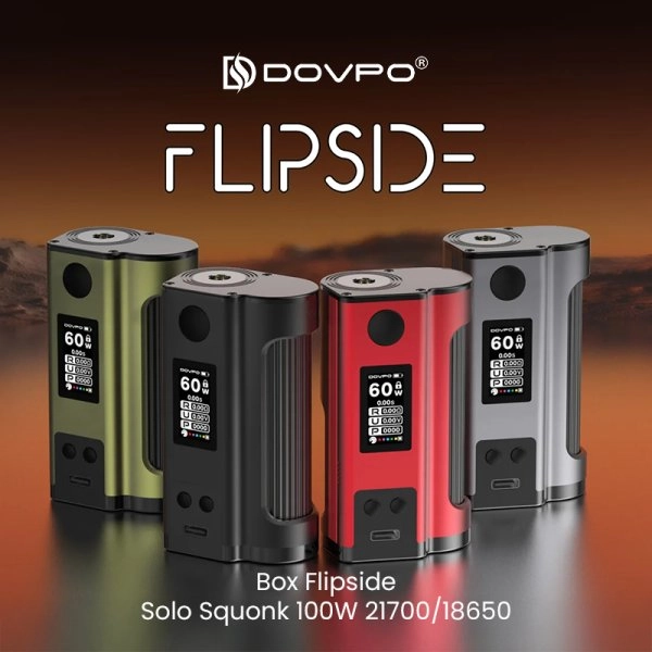 FLIPSIDE SOLO MOD 100W 21700/18650 + SQUONK BOTTLE - DOVPO - Funky ...